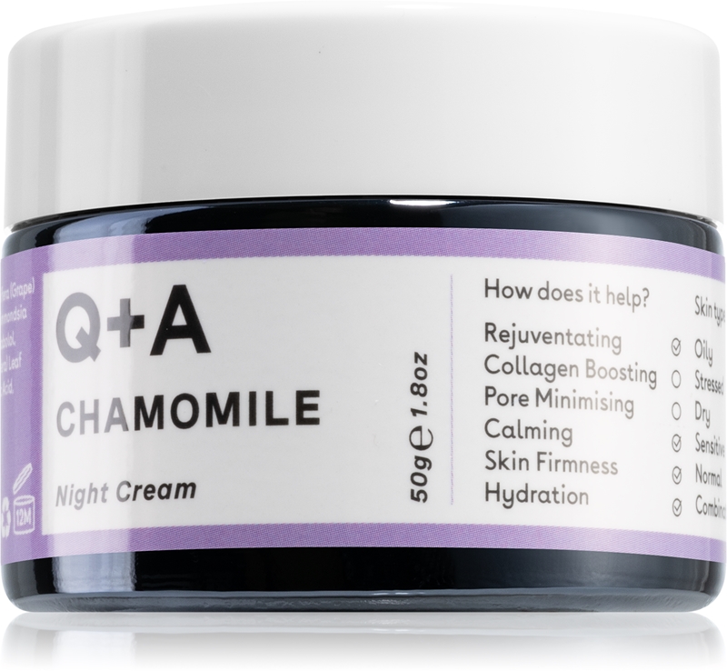 Q+A Chamomile Soothing Night Cream with chamomile | notino.ie