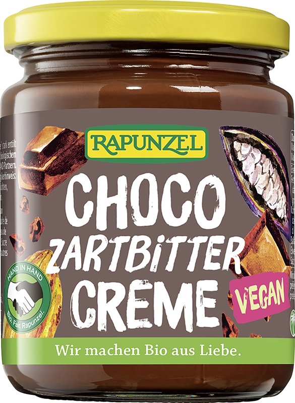 Rapunzel Choco Zartbitter Creme BIO süßer Aufstrich Schokoladen ...