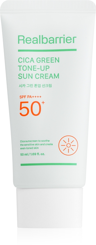 Real Barrier Cica Green Tone-Up Sun Cream intensive soothing and ...