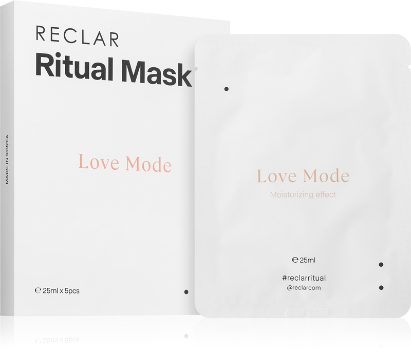 RECLAR Ritual Mask Love Mode Single-Use Face Sheet Mask for all skin ...
