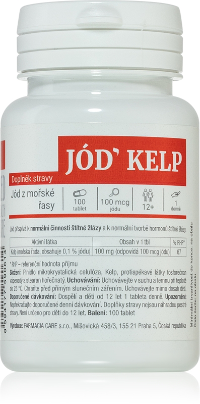 Red Health Care Jód Kelp tablety pro správnou funkci štítné žlázy ...