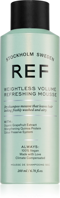 REF Weightless Volume Refreshing Mousse Trockenshampoo-Schaum für mehr ...
