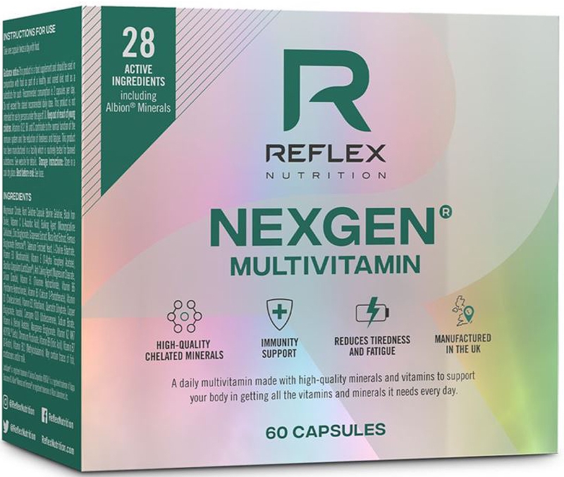 Reflex Nutrition Nexgen® Multivitamin kapsle s multivitamínovým ...