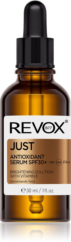 Revox B77 JUST Antioxidant Serum SPF 30+ rozjasňujúce pleťové sérum SPF ...
