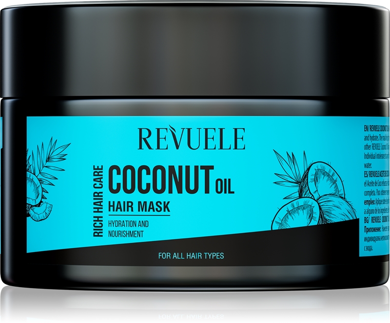 Revuele Coconut Oil Hair Mask máscara nutritiva e hidratante para ...