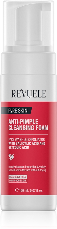 Revuele Pure Skin Anti-Pimple espuma limpiadora para pieles problemáticas y con acné | notino.es