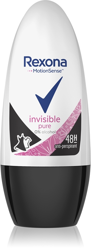 Rexona Invisible Pure roll-on antibacteriano | notino.pt