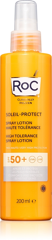 RoC Soleil Protexion+ High Tolerance Spray Lotion Sunscreen SPF 50 ...