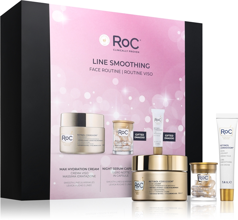 RoC Retinol Correxion Line Smoothing Gift Set with anti-ageing effect ...