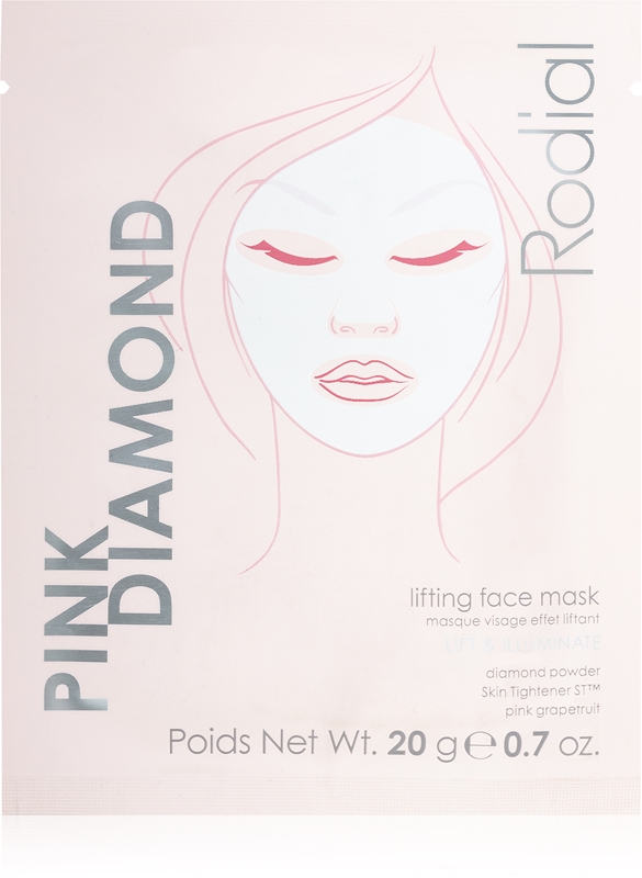 Rodial Pink Diamond Lifting Face Mask lifting cloth mask for the face ...