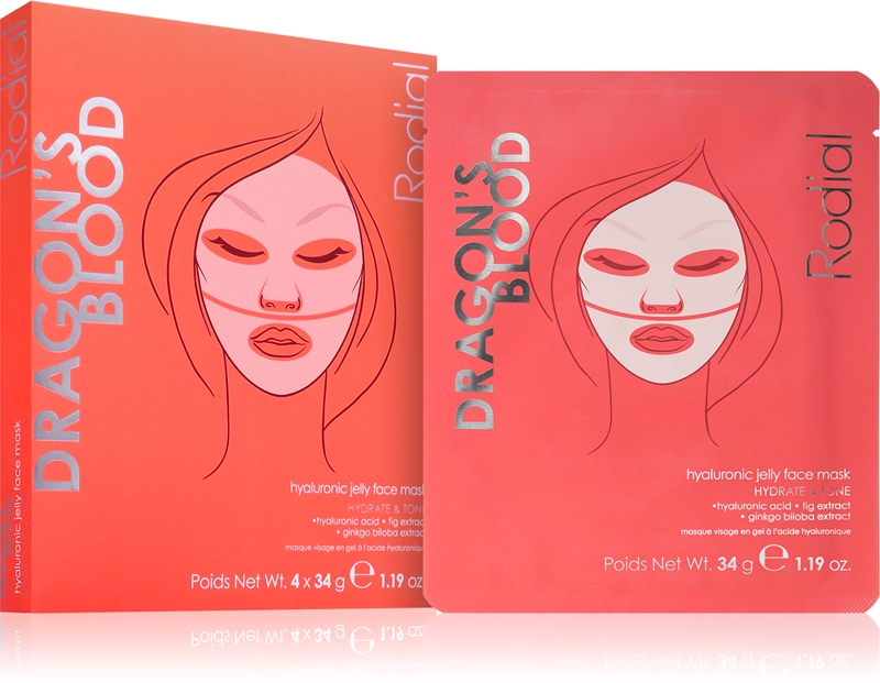 Rodial Dragon's Blood Hydrogel Jelly Face Mask intensive hydrogel mask ...