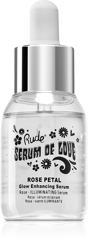 Rude Cosmetics Serum of Love Rose Petal sérum illuminateur visage ...