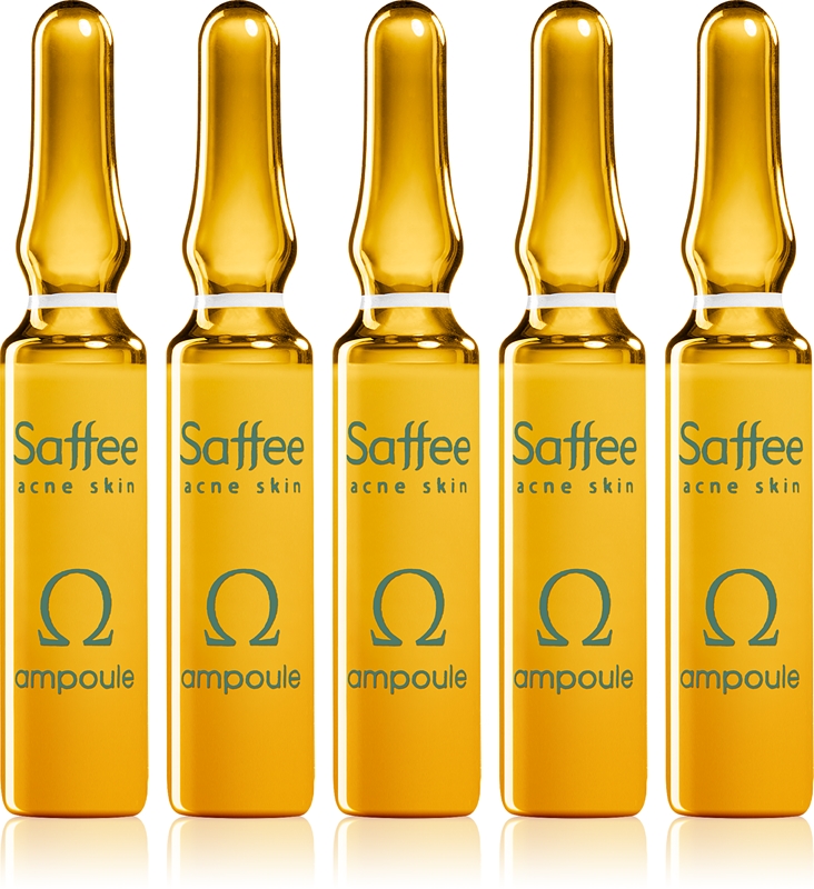 Saffee Acne Skin Omega ampoules: 7-days intensive soothing acne ...