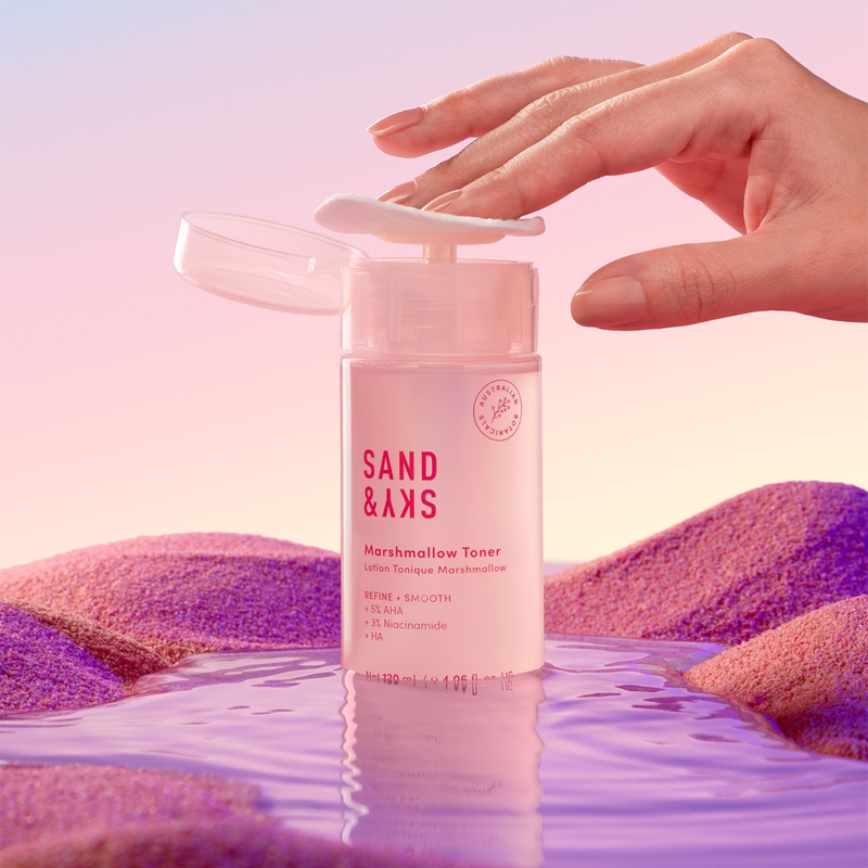 Sand & Sky The Essentials Marshmallow Toner gentle exfoliating toner ...