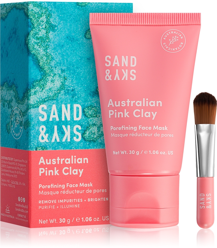 Sand & Sky Australian Pink Clay Porefining Face Mask Detox-Maske ...