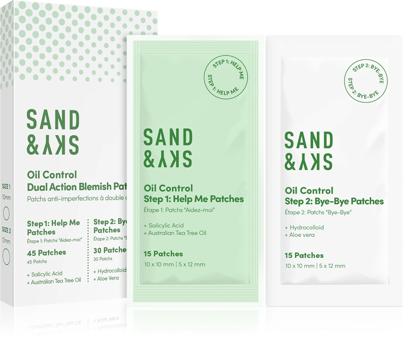 Sand & Sky Oil Control Dual Action Blemish Patches cuidado para ...