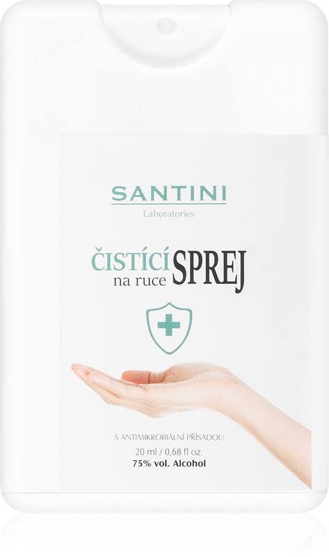 SANTINI Cosmetic Santini spray spray de limpeza para mãos com aditivo ...