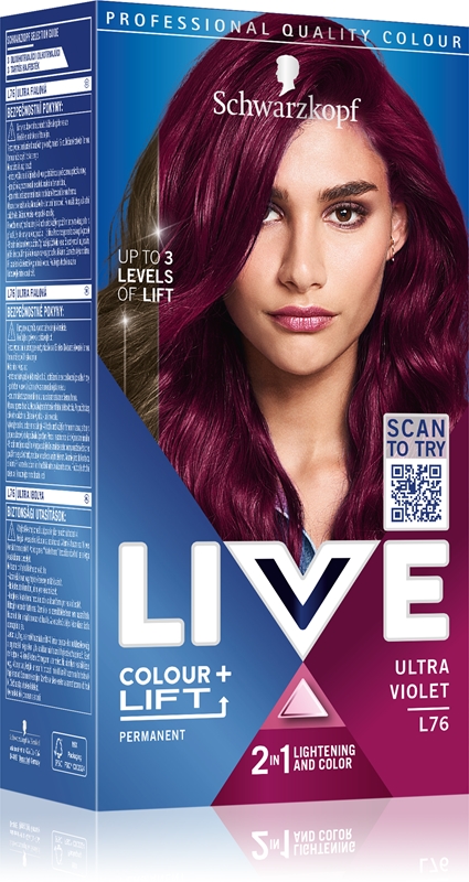 Schwarzkopf LIVE Colour + Lift перманентната боя за коса | notino.bg