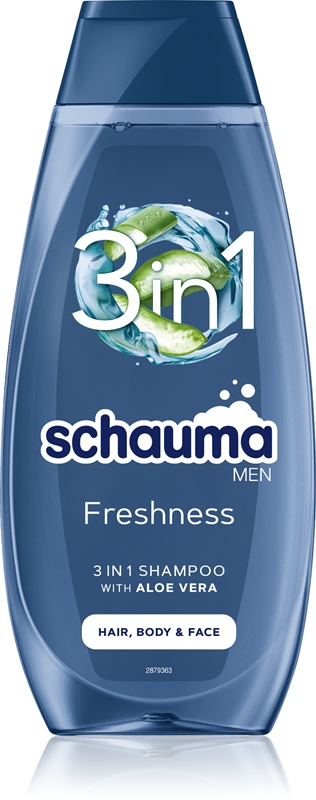 Schwarzkopf Schauma MEN erfrischendes Shampoo für Gesicht, Körper und Haare
