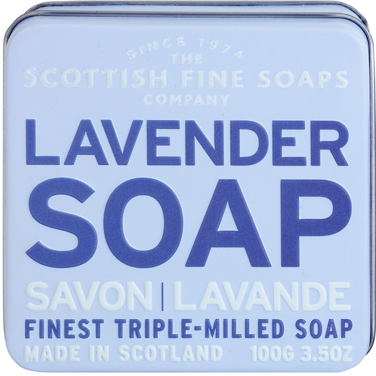 Scottish Fine Soaps Lavender Bar Soap in a Tin Container | notino.co.uk