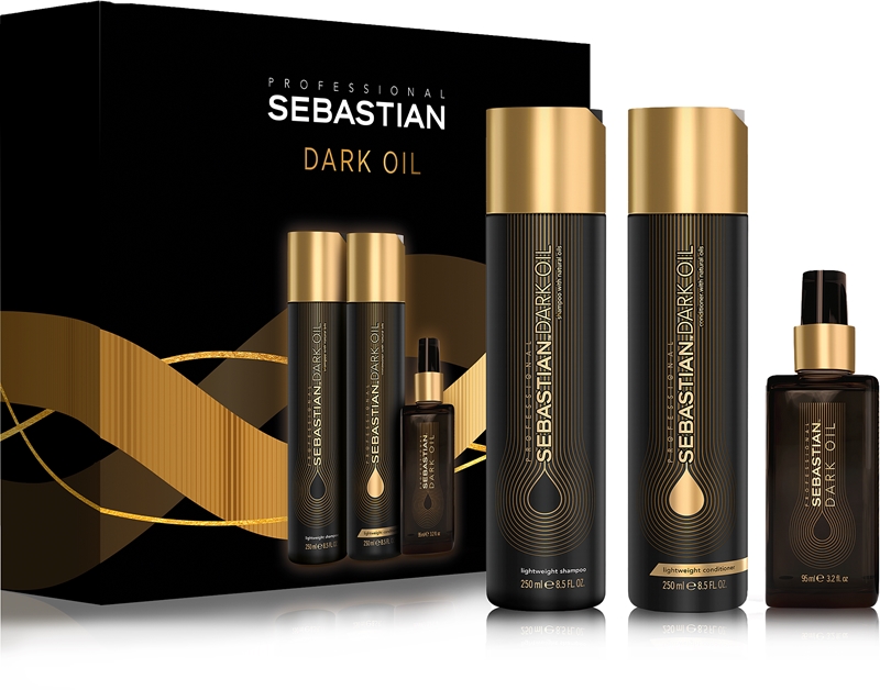Sebastian Professional Dark Oil coffret (para cabelo brilhante e macio ...