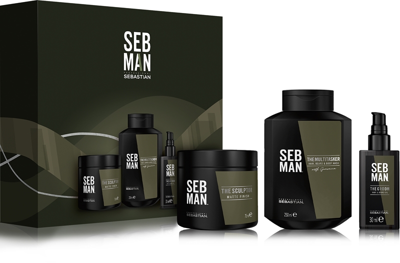 Sebastian Professional SEB MAN Gift Set (for hair, beard and body) for ...