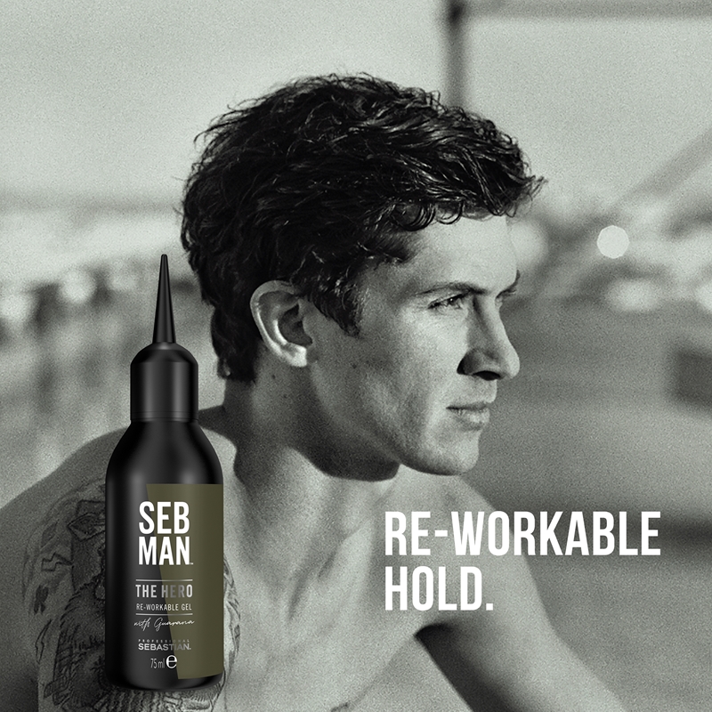Sebastian Professional SEB MAN The Hero gel za lase za sijaj in mehkobo ...