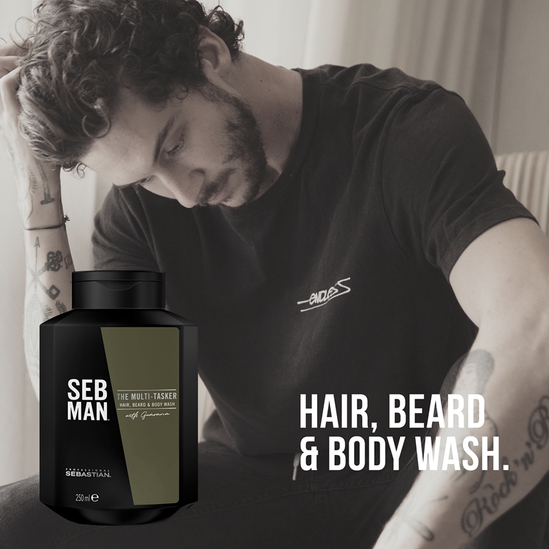 Sebastian Professional SEB MAN The Multi-tasker shampoo for hair, beard ...