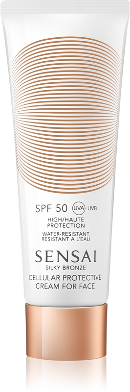 Sensai Silky Bronze Cellular Protective Cream for Face SPF 50 Anti ...