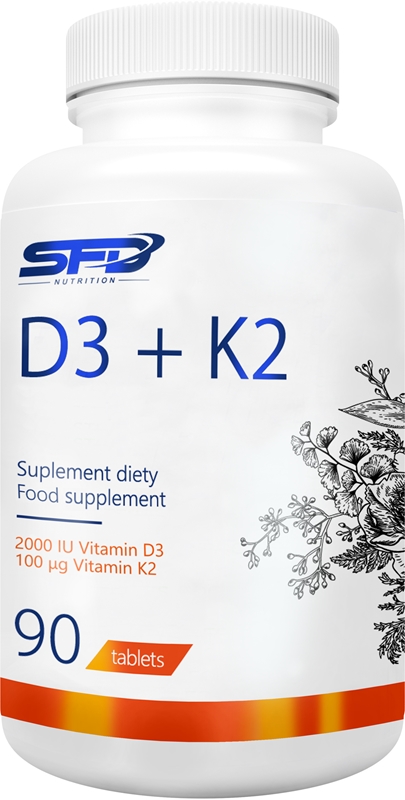 SFD Nutrition D3 + K2 podpora normálního stavu kostí a zubů | notino.cz