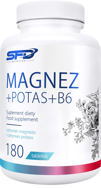 SFD Nutrition Magnesium + Potassium + B6 tablety pro podporu činnosti nervové soustavy | notino.cz