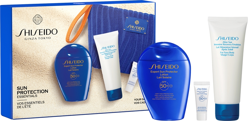 Shiseido Expert Sun Protector Essentials Gift Set for sun exposure ...