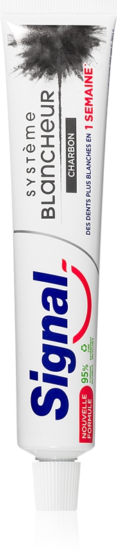 Signal White System whitening toothpaste with activated charcoal ...