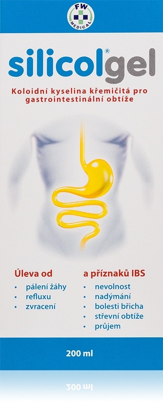 Silicolgel Koloidní kyselina křemičitá pro gastrointestinální obtíže ...