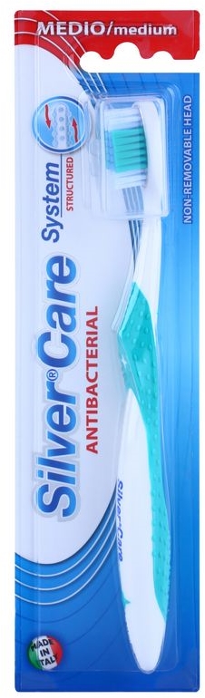 SilverCare System Structured Antibacterial Toothbrush Medium | notino.co.uk