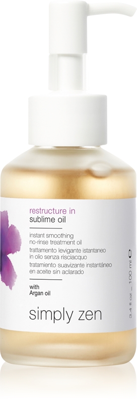 Simply Zen Restructure In smoothing oil for dry and damaged hair ...