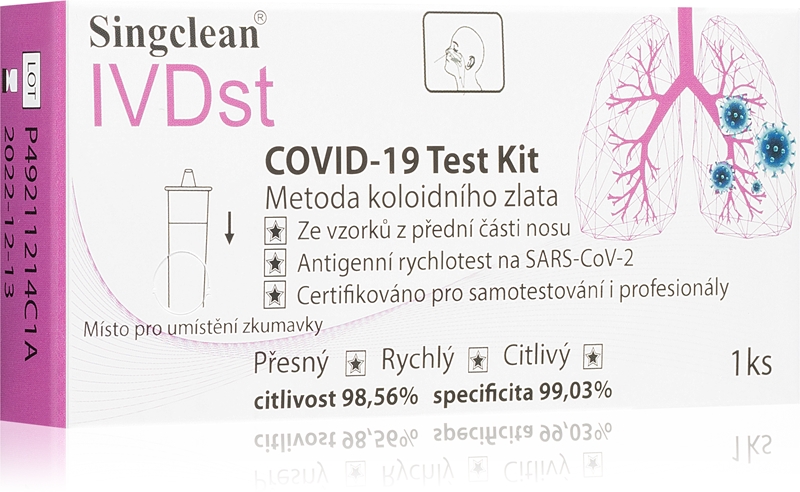 Singclean COVID-19 Test kit colloidal gold method antigen test | notino ...
