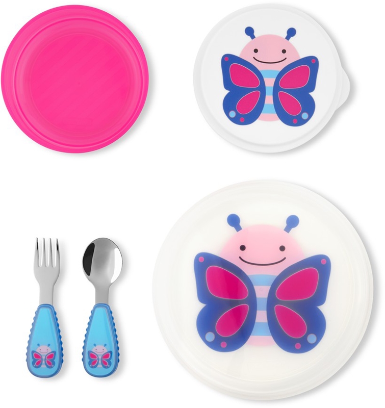 Skip Hop Zoo Butterfly dinnerware set 12 m+ | notino.ie