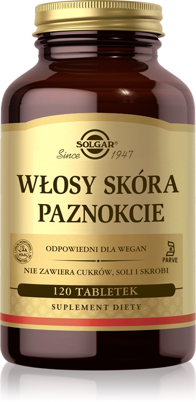Solgar Włosy Skóra Paznokcie tabletki na piękne włosy, skórę i paznokcie