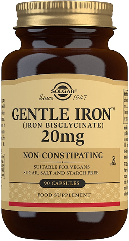 Solgar Gentle Iron 20 mg kapsuly na podporu krvotvorby | notino.sk