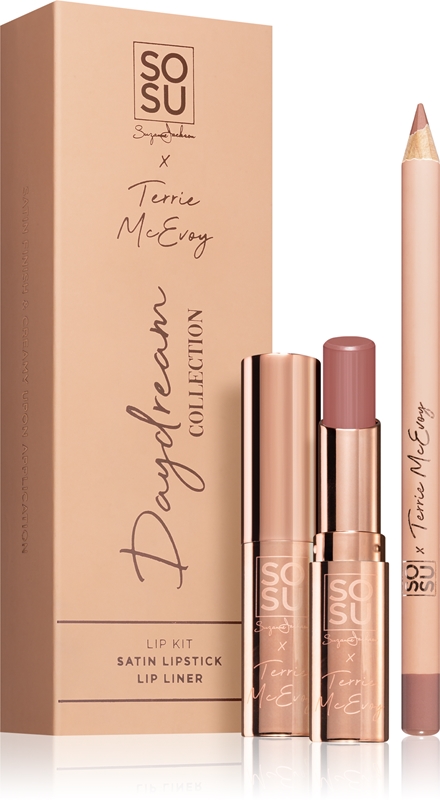 SOSU Cosmetics x Terrie McEvoy Daydream Collection kit lèvres | notino.fr