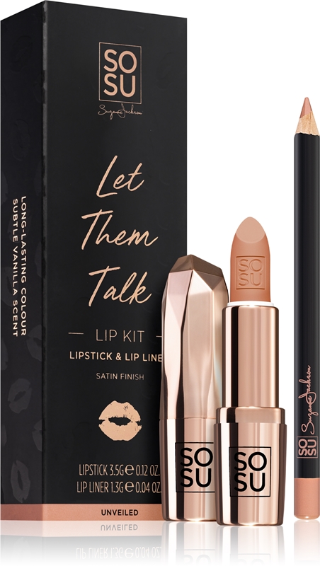 SOSU Cosmetics Let Them Talk kit para lábios Unveiled tom | notino.pt