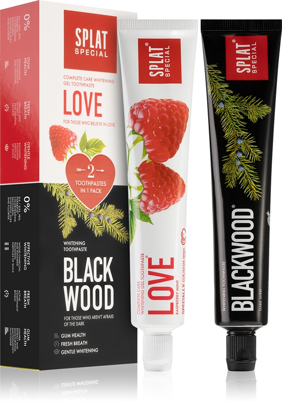 Splat Special Blackwood & Love Zahnpflegeset(mit bleichender Wirkung)