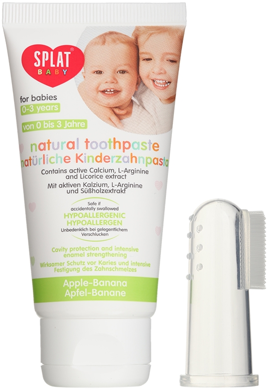 Splat Baby Natural Toothpaste with Massage Brush for Kids | notino.ie