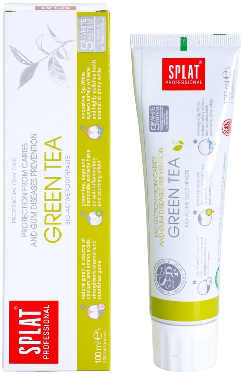 Splat Professional Green Tea Bio-Active Toothpaste for protection of ...