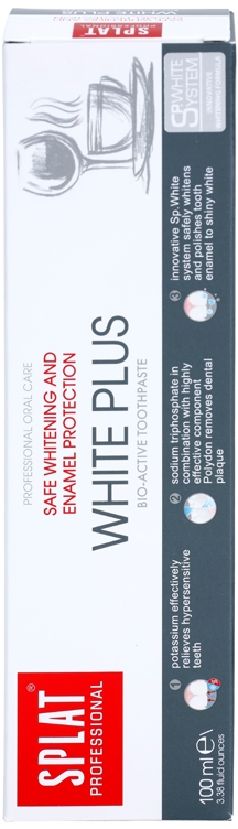 Splat Professional White Plus bioaktívna zubná pasta pre šetrné ...