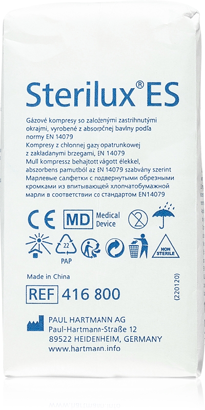 Sterilux Gázový kompres 5x5cm zdravotnícky prostriedok na ošetrenie zle ...