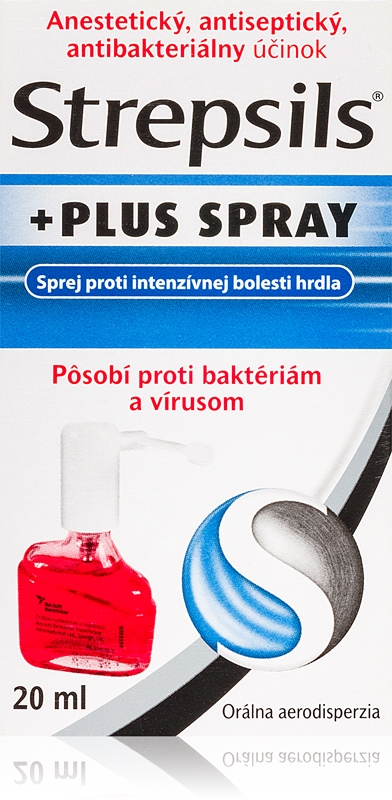 Strepsils Strepsils Plus Spray orálna aerodisperzia na úľavu od bolesti ...