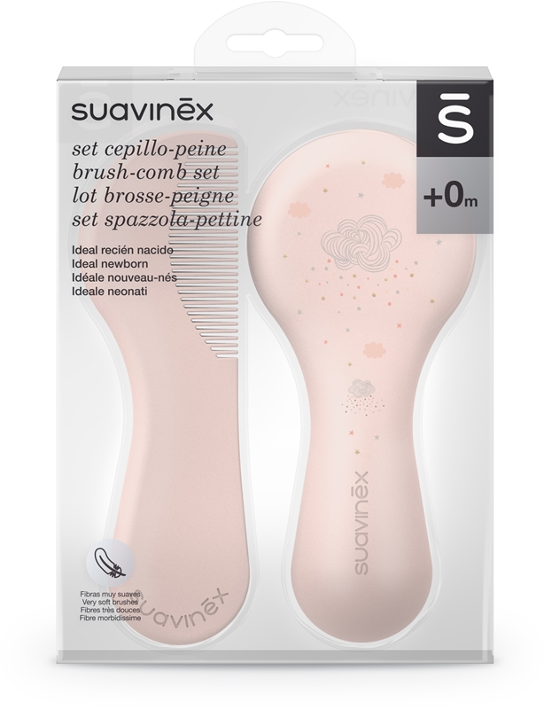 Suavinex Tigers Brush-comb Set set for children from birth | notino.ie