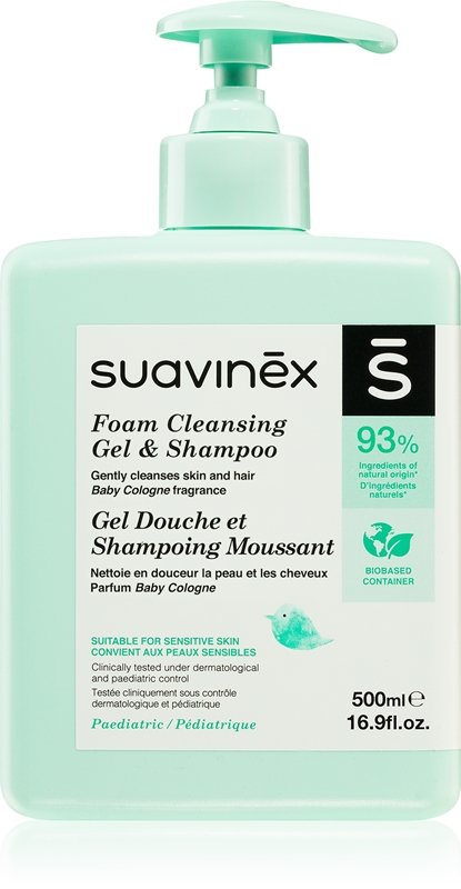 Suavinex Syndet Foaming Gel-Shampoo Schaum Shampoo für Kinder ab der ...
